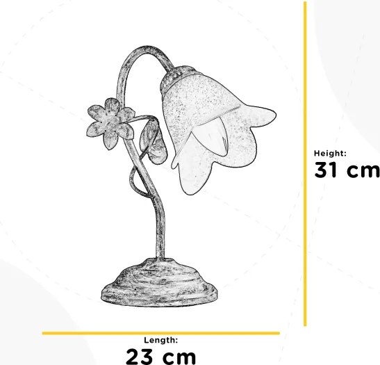 ONLI - Stolní lampa BOTTON DORO 1xE14/6W/230V