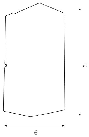 Nástěnné svítidlo WALL 1xGU10/8W/230V černá