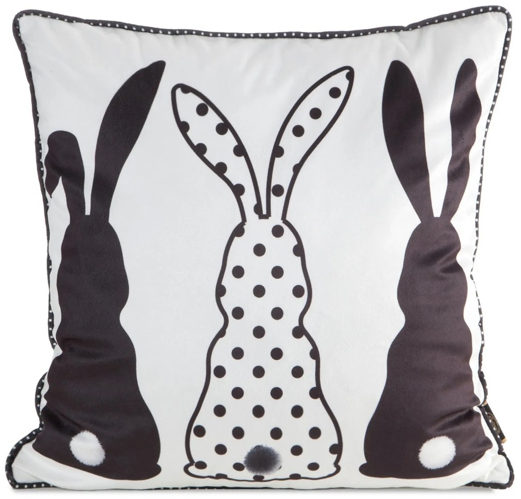 VELIKONOČNÍ DEKORAČNÍ POVLAK NA POLŠTÁŘ EASTER04 45X45 CM VZOROVANÁ