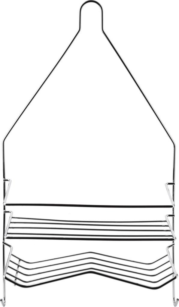 Koupelnová polička CARL SILVER 25x45,5 cm stříbrná