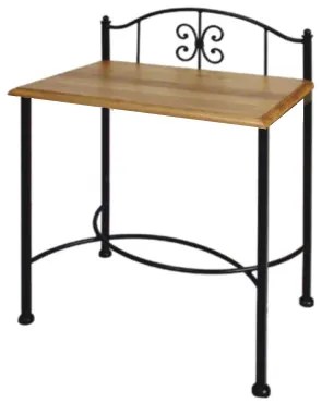 Iron Art ELBA noční stolek Barva kovu: bez příplatku - vyberte dle popisu níže, Barva dřeva: bez příplatku - vyberte dle popisu níže