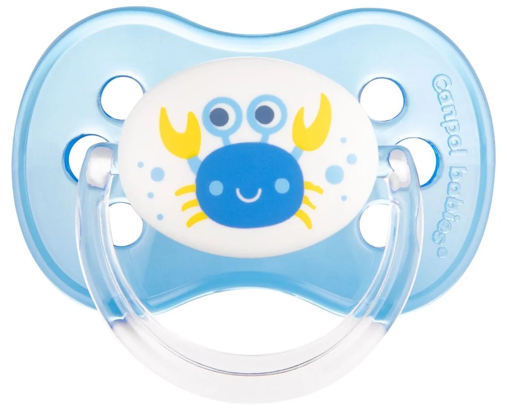 Canpol Babies Dudlík kulatý silikon 1 ks 0-6 m