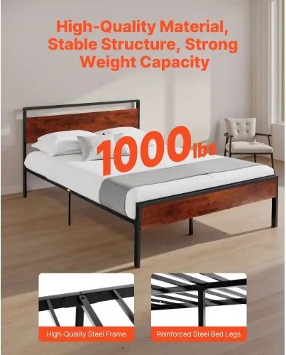 Rám postele Queen Size VEVOR, 2135 × 1535 × 990 mm