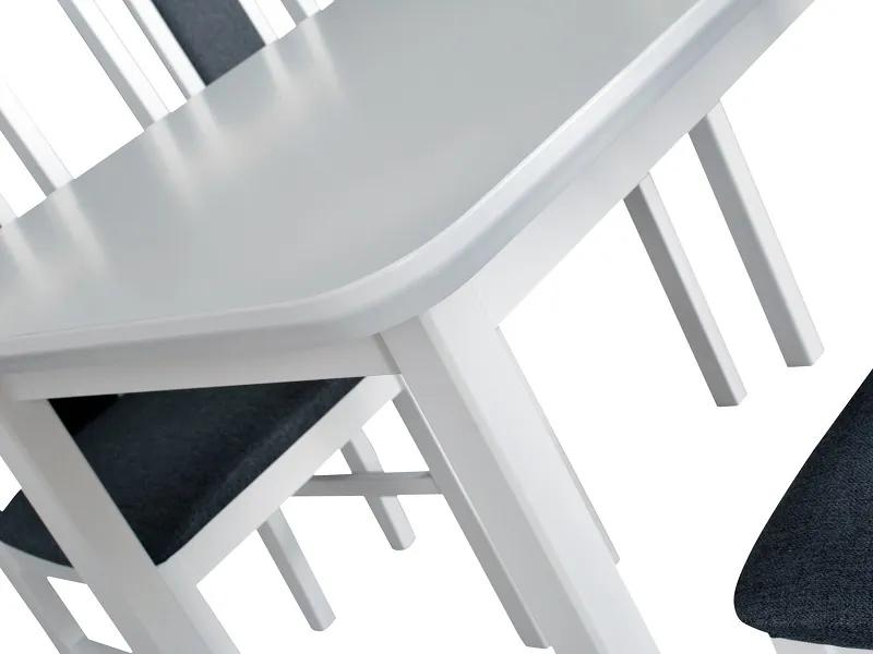 Jídelní stůl Miro Zvolte barvu nožek: Bílá, Barva horní desky stolu (dýha): Olše Alder