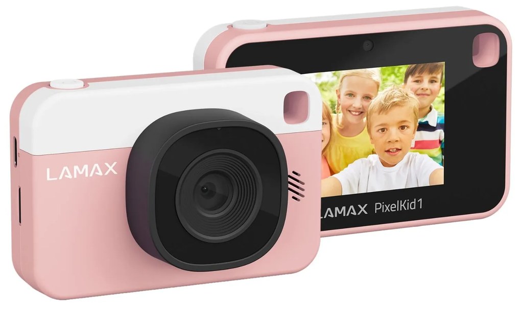 Dětský fotoaparát lamax pixelkid1 pink