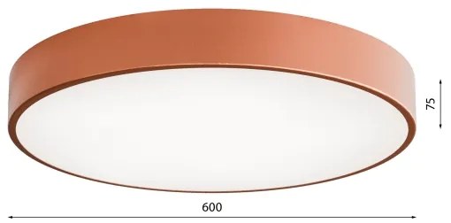 LED Stropní svítidlo CLEO LED/69W/230V 3000K pr. 60 cm měděná
