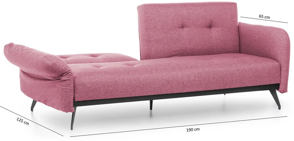 Hanah Home Rozkládací pohovka RON červená 859FTN1367