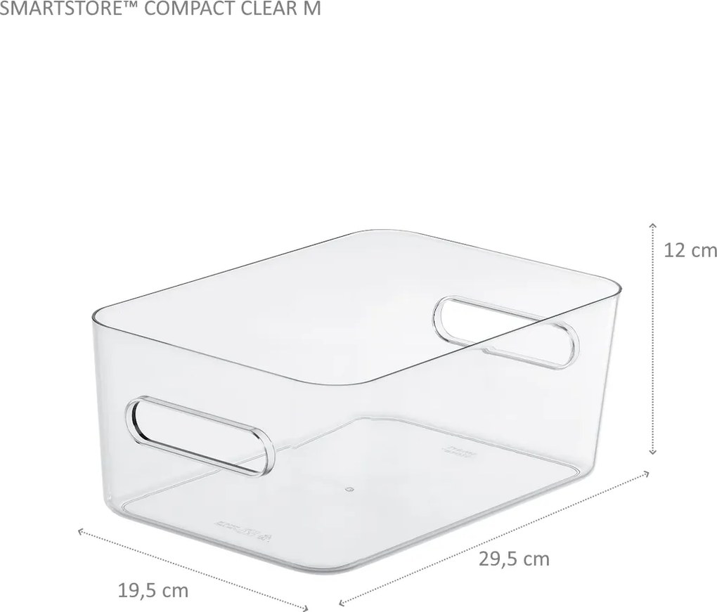 SMARTSTORE Organizér CompactClear, 5,3l (M), 29,5 x 19,5 x 12 cm