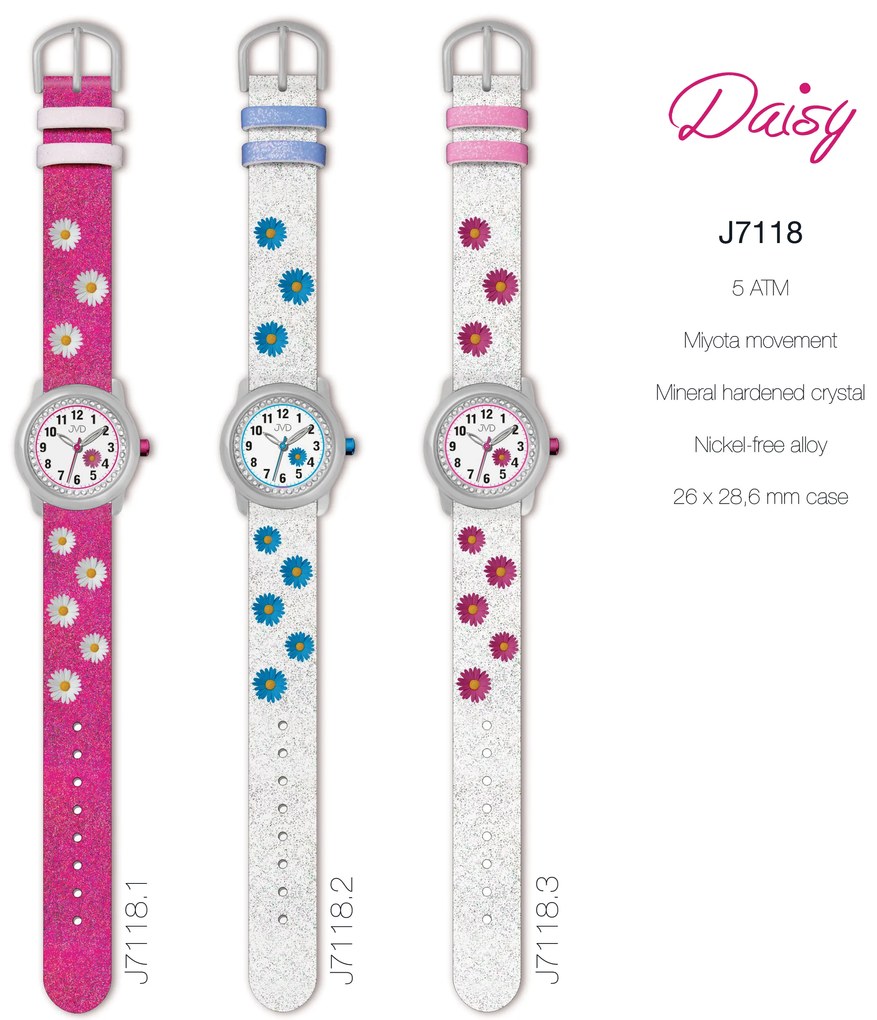 Dětské světle modré náramkové hodinky JVD basic J7118.2