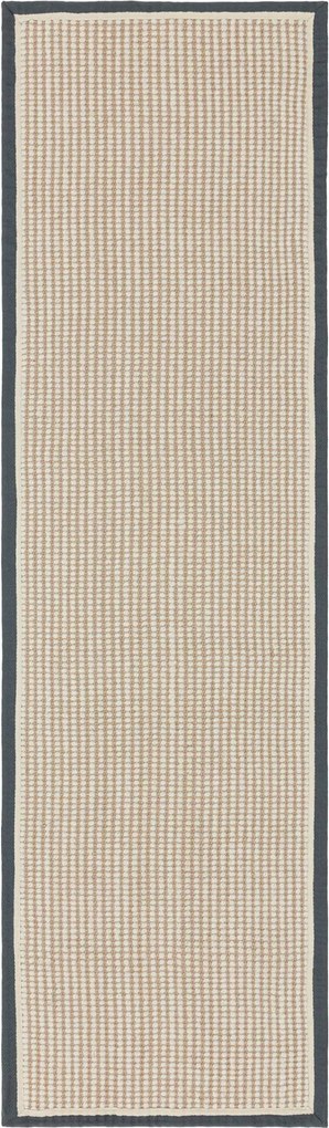 Tribeca Design Kusový koberec Ministry Loop Slate Cream Rozměry: 68x240 cm