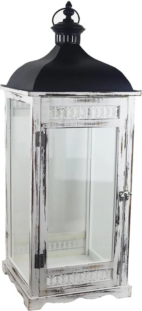 Dřevěná lucerna D6488/C - velká 76 cm
