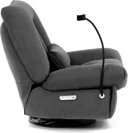 Polohovací křeslo šedé, elektrické TV-7089 GREY2