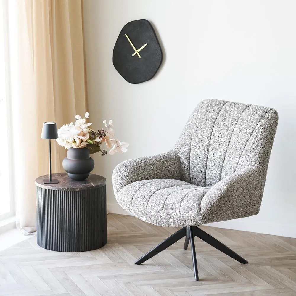 Kulatý odkládací stolek s deskou v dekoru mramoru ø 45 cm Rota – House Nordic