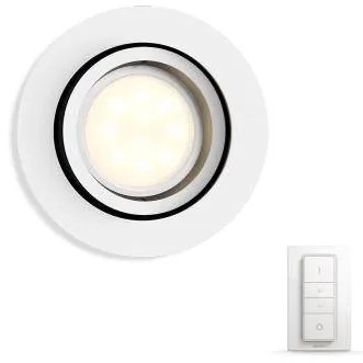 LED podhledové svítidlo Hue White Ambiance MILLISKIN, hranaté, bílé, včetně ovladače / Philips Hue Philips Hue Milliskin 5041131P7