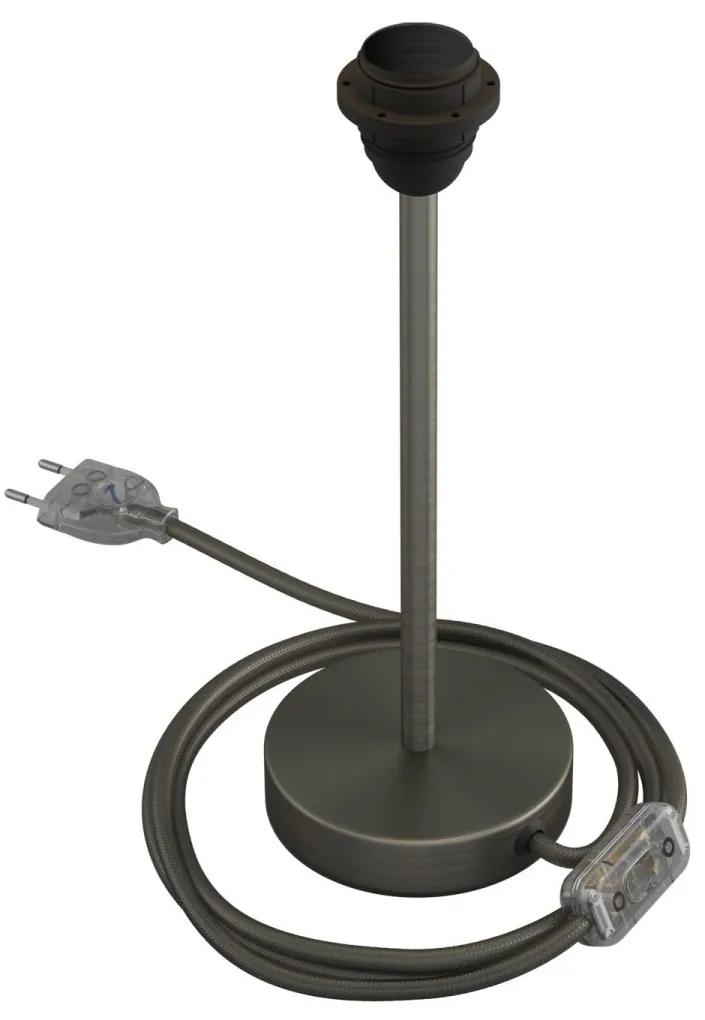 creative cables Kovová stolní lampa Alzaluce pro stínidlo Velikost: 25 cm, Barva: Měď