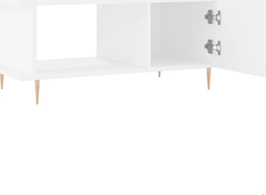 vidaXL Konferenční stolek 90 x 50 x 40 cm kompozitní dřevo [829476] Barva: Bílá