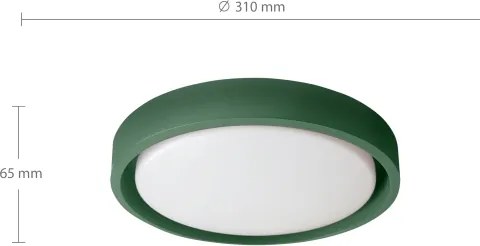 Brilagi - LED Stropní svítidlo MATTEO LED/24W/230V pr. 31 cm zelená