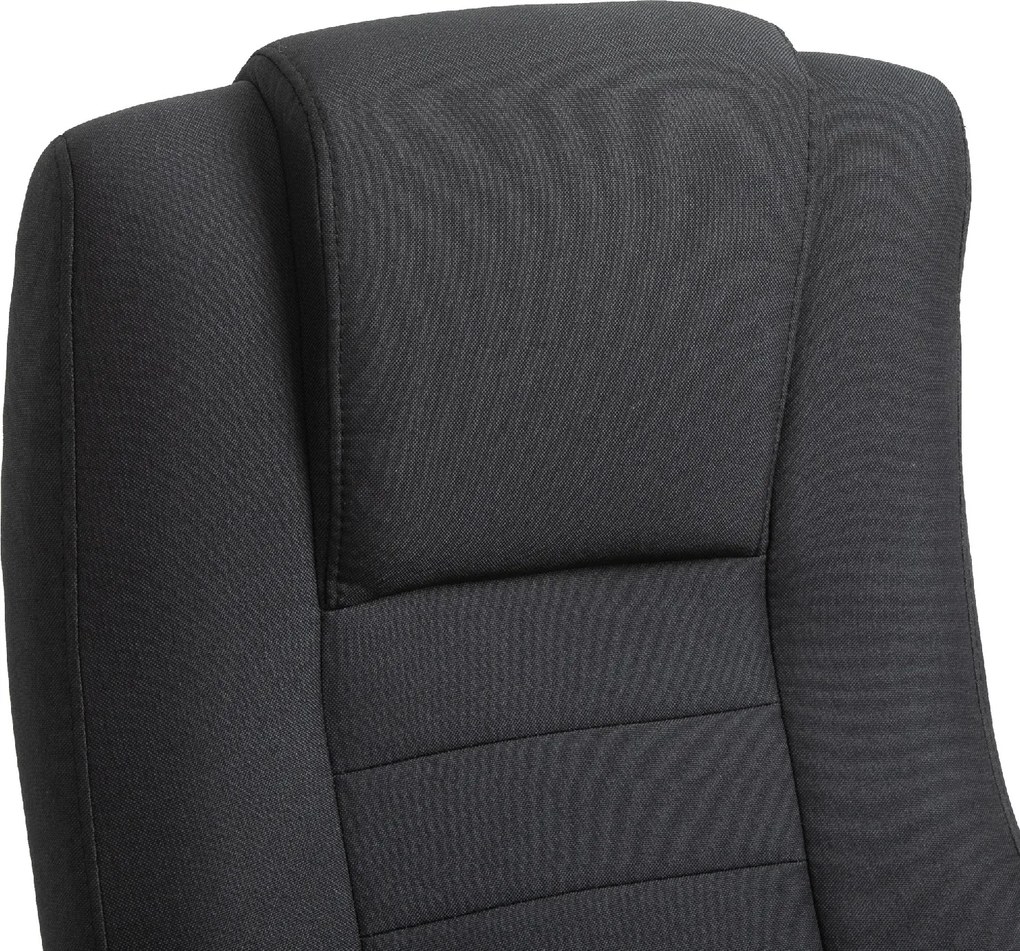 Výškově nastavitelná kancelářská židle Vinsetto, ergonomická kancelářská židle, počítačová židle s houpací funkcí, černá, 62 x 110-119 cm