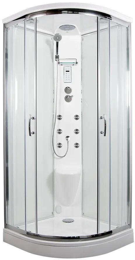 ARTTEC BRILIANT NEW - Parní masážní sprchový box model 9 chinchila