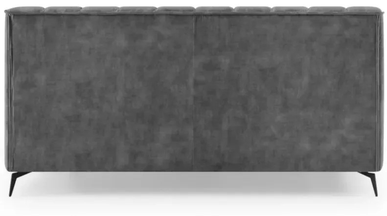 Designová postel Rotterdam 180 x 200 cm šedý samet - skladem