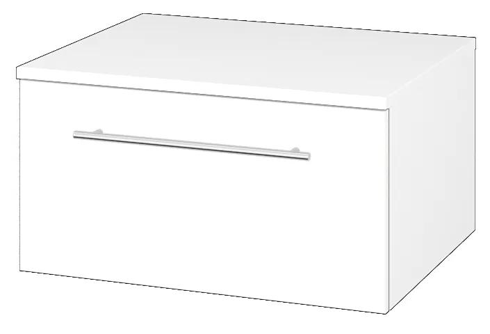 Dřevojas Skříň nízká DOS SNZ1 60 Varianta: M01 Bílá mat / Úchytka T02 / M01 Bílá mat