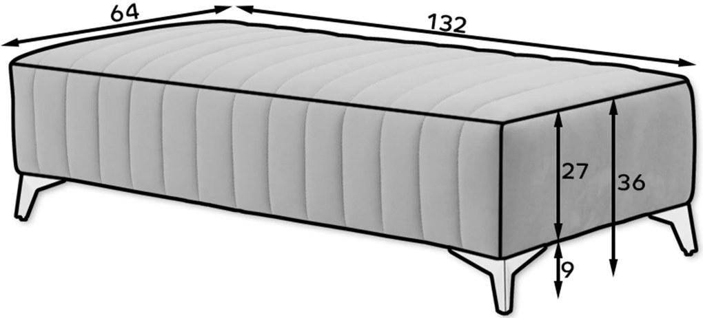 Eltap Taburet Laurence Materiál a barva potahu: Nube 4 - šedá