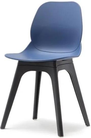 Medo Jídelní židle LEAF DSX modrá - černá