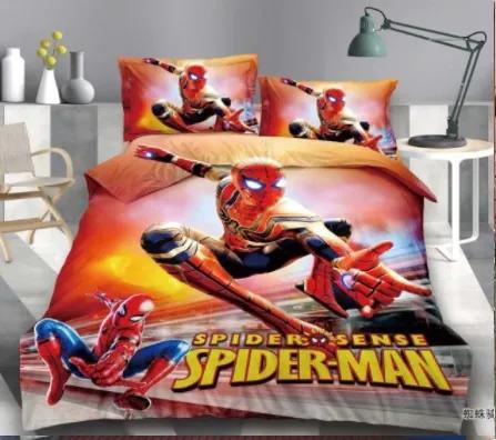3-dílné ložní povlečení Disney pohádky Motiv: 030 Spider-Man, Varianta: 2x polštář + 1x přikrývka