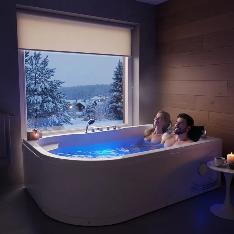 BPS-koupelny Hydromasážní vana HYD-CA631L 180x120 LEVÁ bez ohřevu vody
