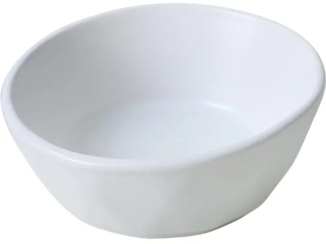 Sada 6 kameninových misek Facetta 12 cm, bílá