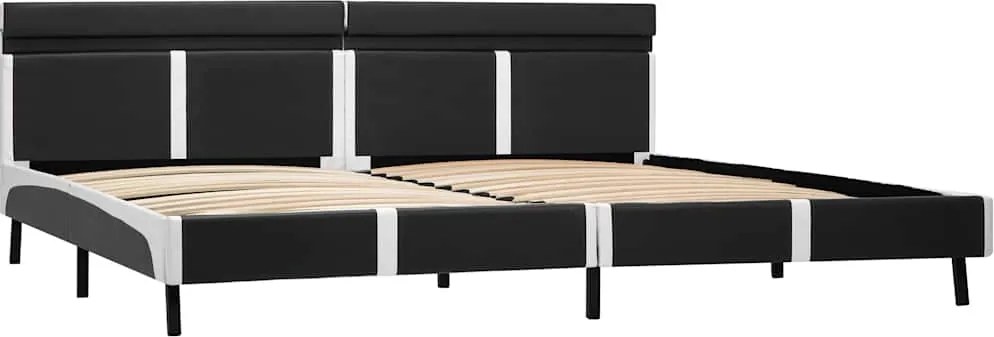 Rám postele s LED světlem šedý umělá kůže 180 x 200 cm 280311