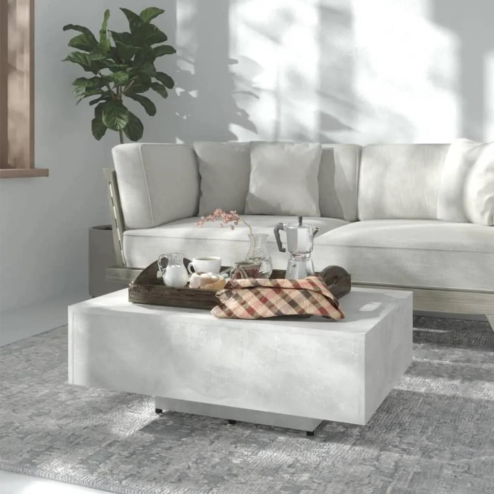 vida XL Konferenční stolek betonově šedý 85 x 55 x 31 cm dřevotříska - Default Title
