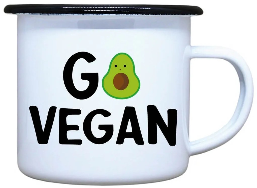 Super plecháček Plecháček s potiskem Go vegan Objem: 330 ml