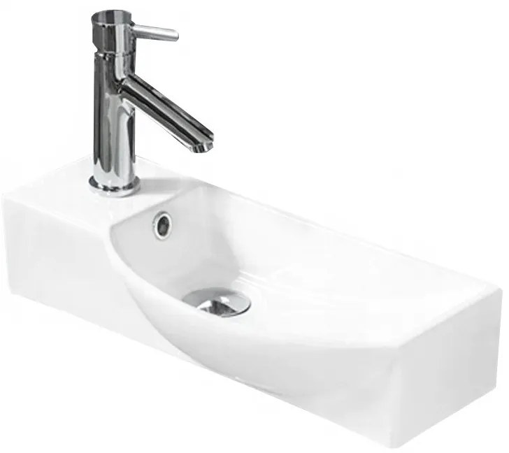 Mexen Hugo umyvadlo na desku pravé 50 x 23 cm bílé - 21255000R