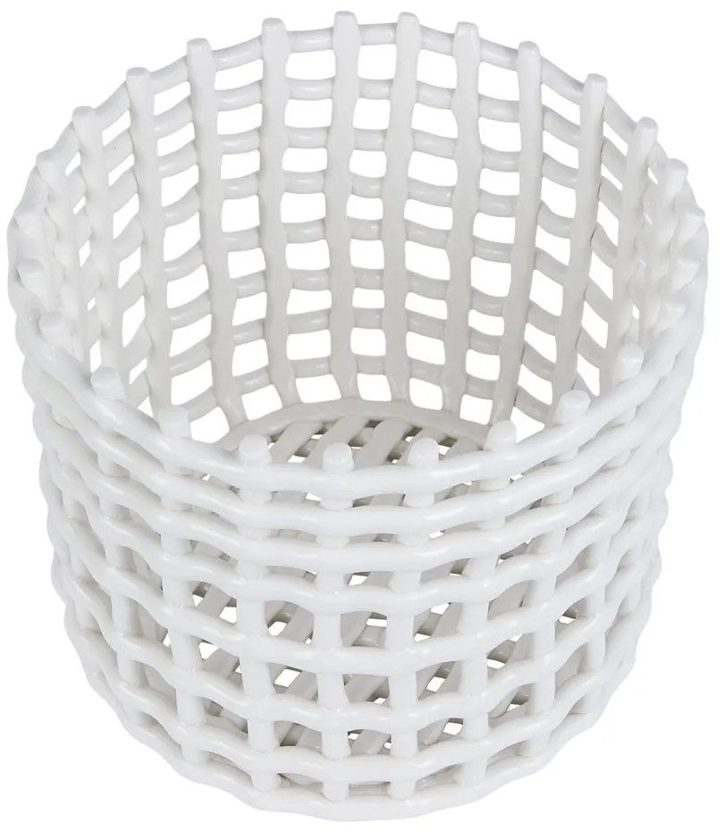 CRAFT Keramický košík 24 cm - bílá