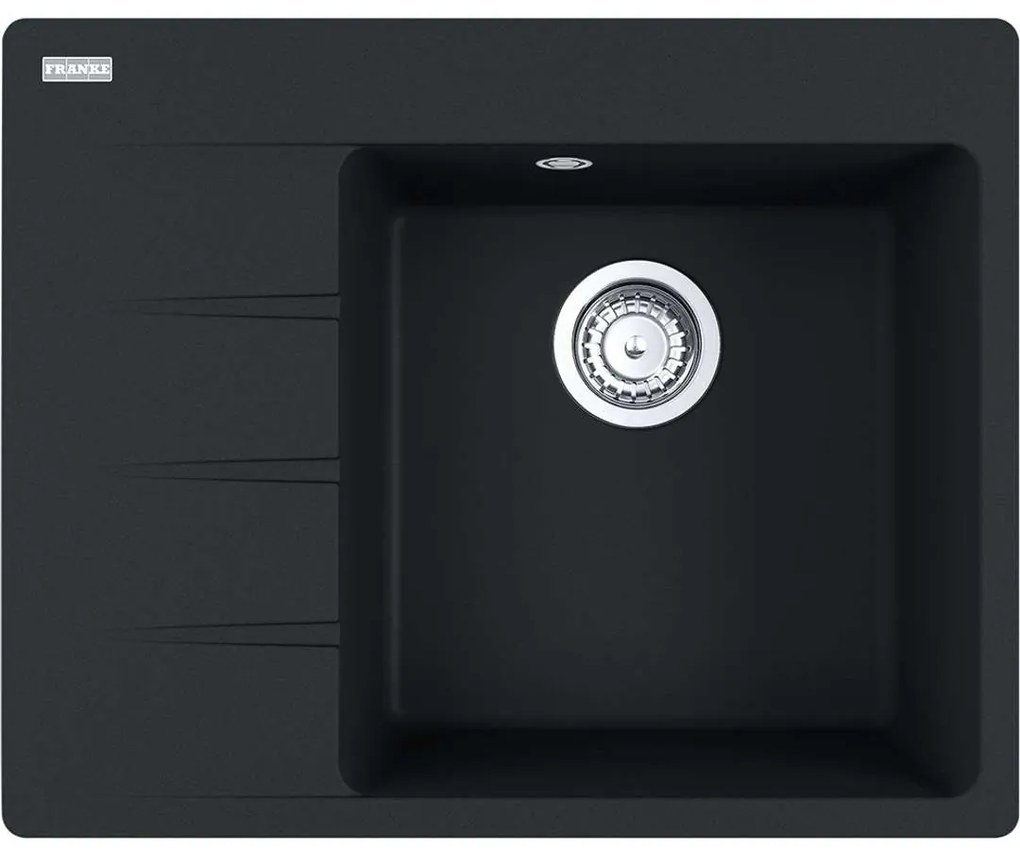 Franke Centro - Fragranitový dřez CNG 611-62 TL/7, 62x50 cm, matná černá 114.0637.434