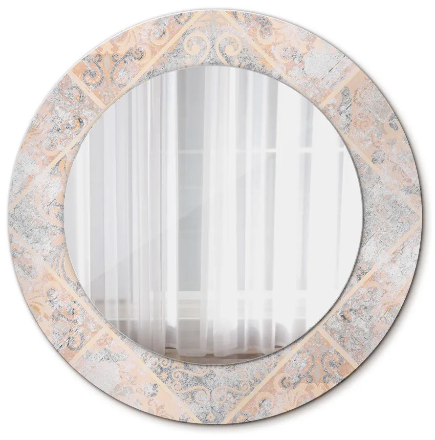 Kulaté dekorační zrcadlo na zeď Ošuntělá mozaika