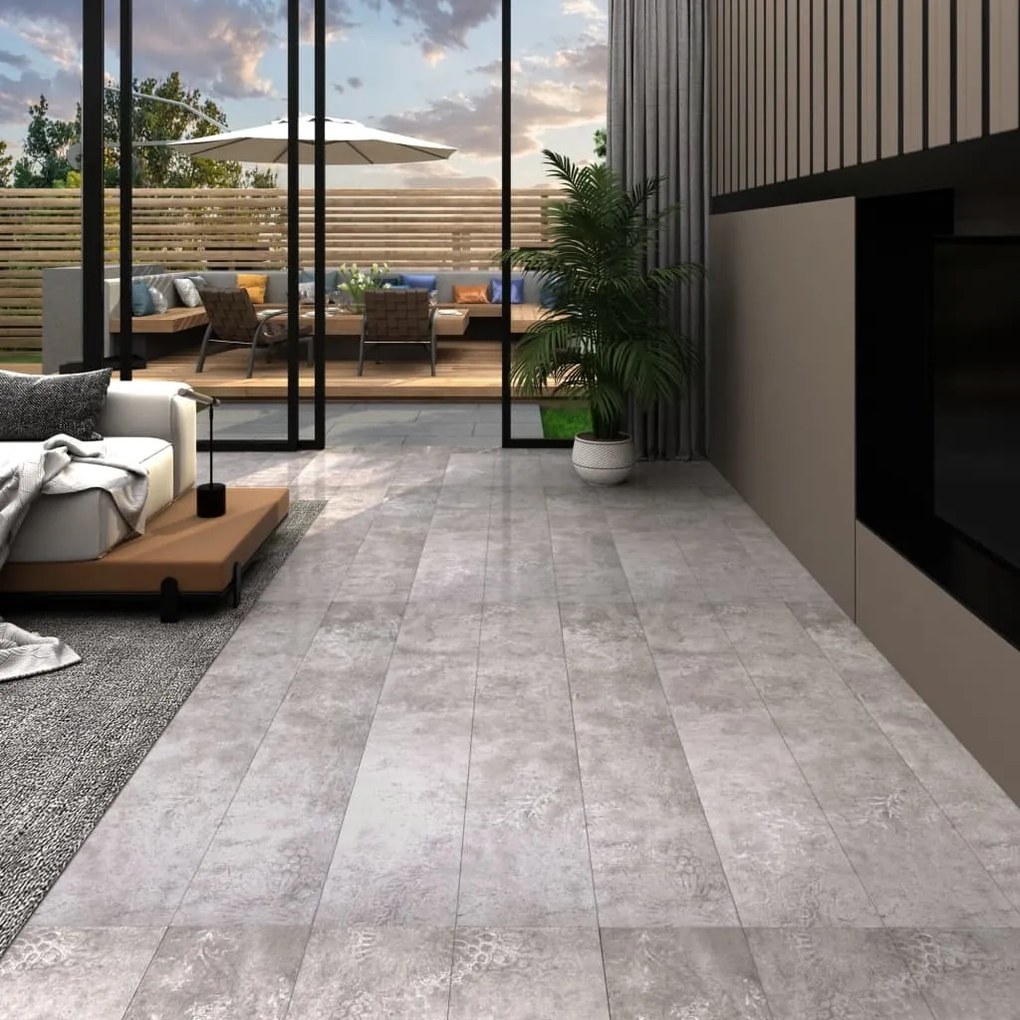 vidaXL Samolepicí podlahová krytina PVC 5,21 m² 2 mm [330189] Barva: šedý vzor