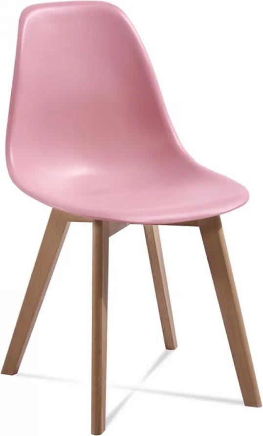 Skandinávská židle EDDIE růžová