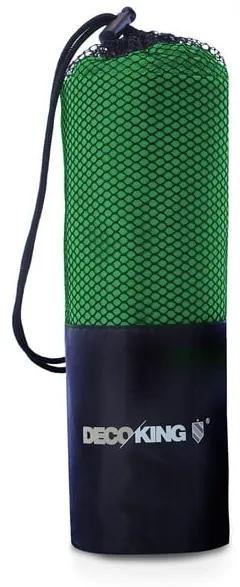 Zelená rychleschnoucí osuška DecoKing EKEA, 100 x 200 cm