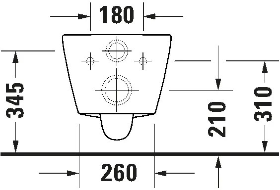 Duravit 29030900212 - Závěsné WC Rimless D-CODE keramika/lesklá bílá