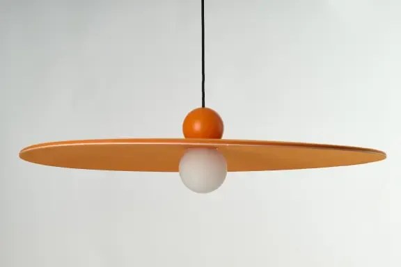 Designový lustr Freya oranžová