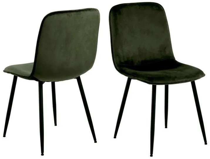 Delmy jídelní židle zelená/černá