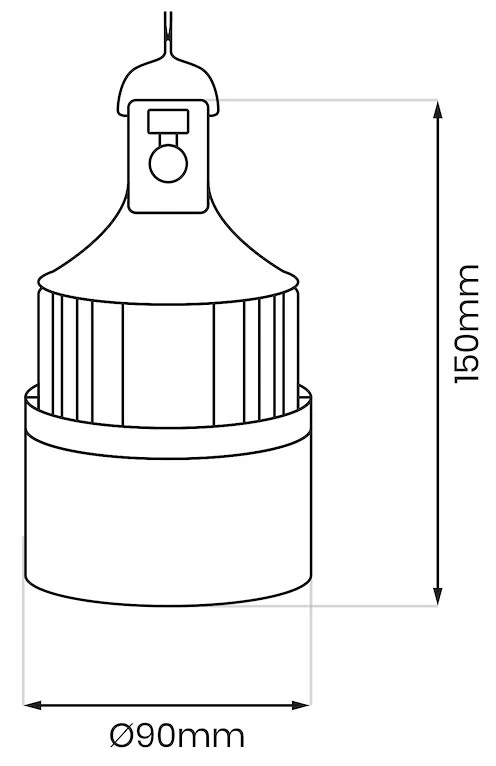 Závěsná LED lucerna Bulb, 1x LED 10w