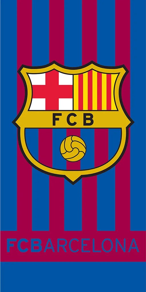 Fotbalová osuška FC Barcelona Vertical