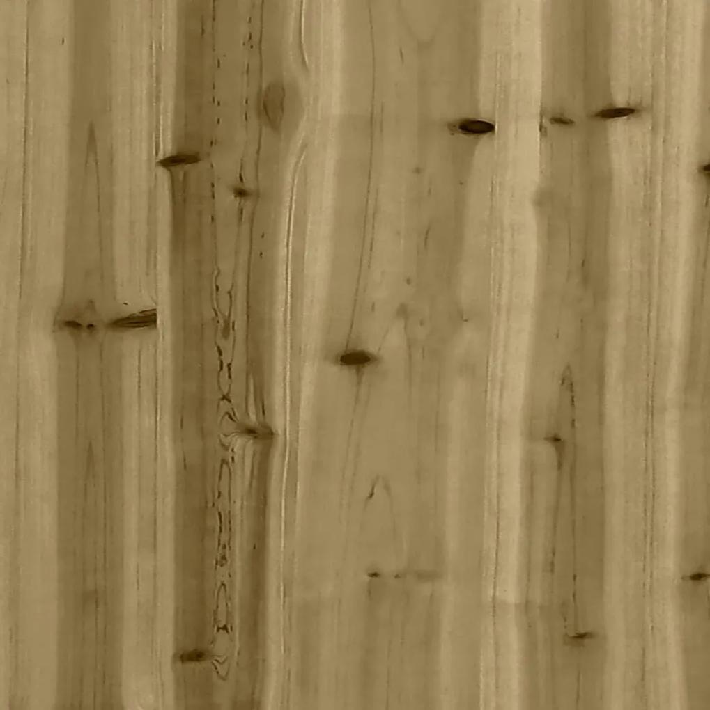 vidaXL Zahradní lehátko 199,5 x 62 x 55 cm masivní borové dřevo [832542] Barva: Bílá
