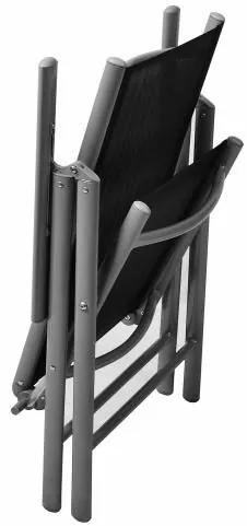 Garthen 38580 Zahradní sada 6 x skládací židle  - černá