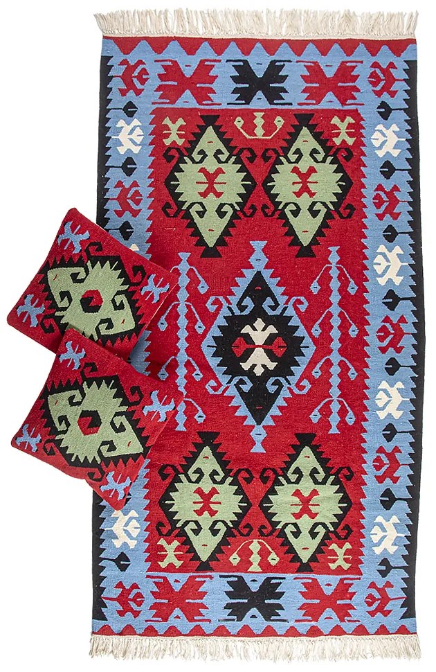 Vlněný Kilim "Kotel"