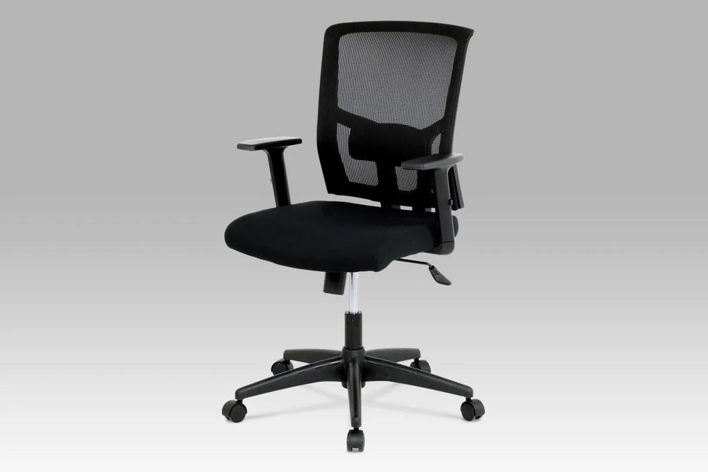 Autronic Kancelářská židle KA-B1012 BOR - látka černá + vínová