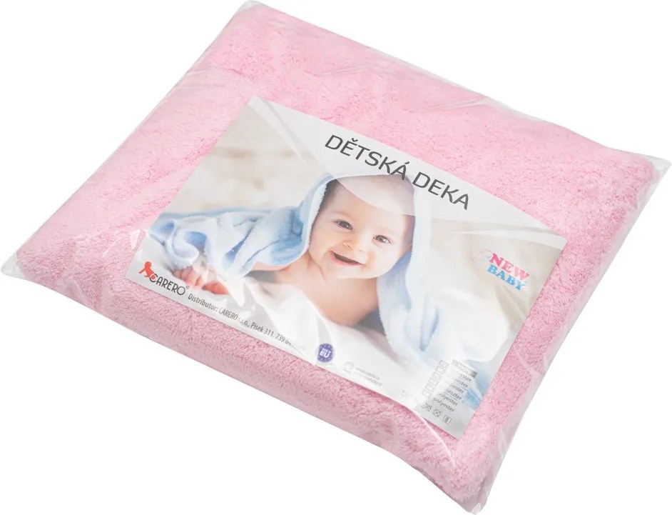 Dětská deka New Baby 90x80 růžová
